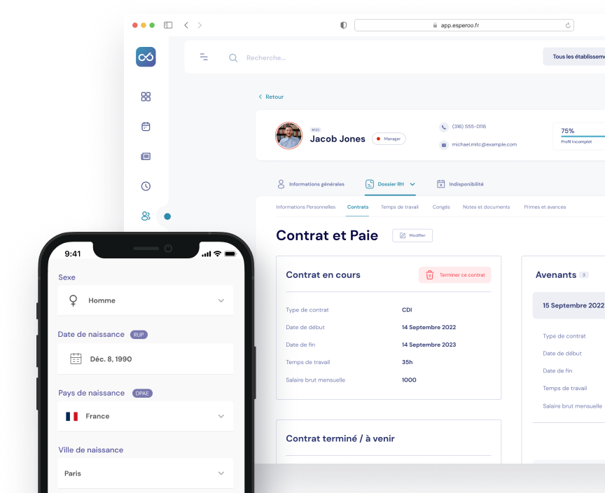 Logiciel gestion administration - Centralisez vos dossiers RH | Esperoo