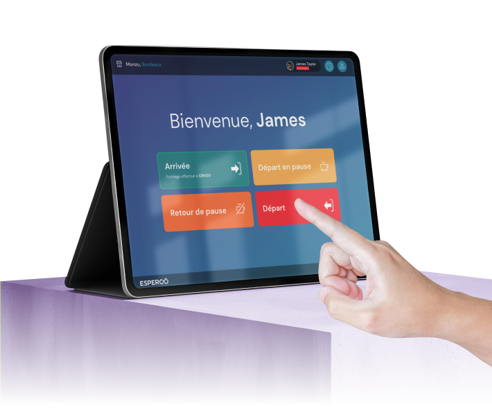 Pointeuse en ligne - Logiciel de pointage simple et précis | Esperoo